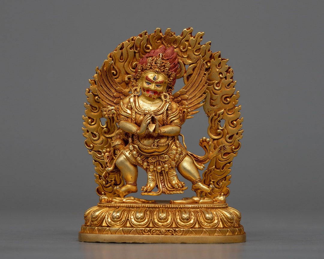 24K Gold Electroplated Small Statue of Vajrakilaya Compact - Etsy