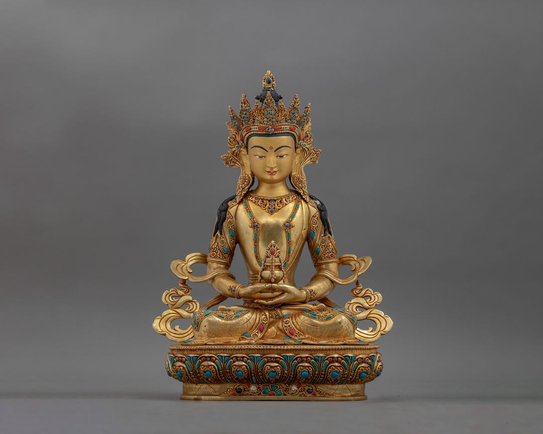 Amitayus Buddha Statue of Longevity | Symbol of Immortality and ...