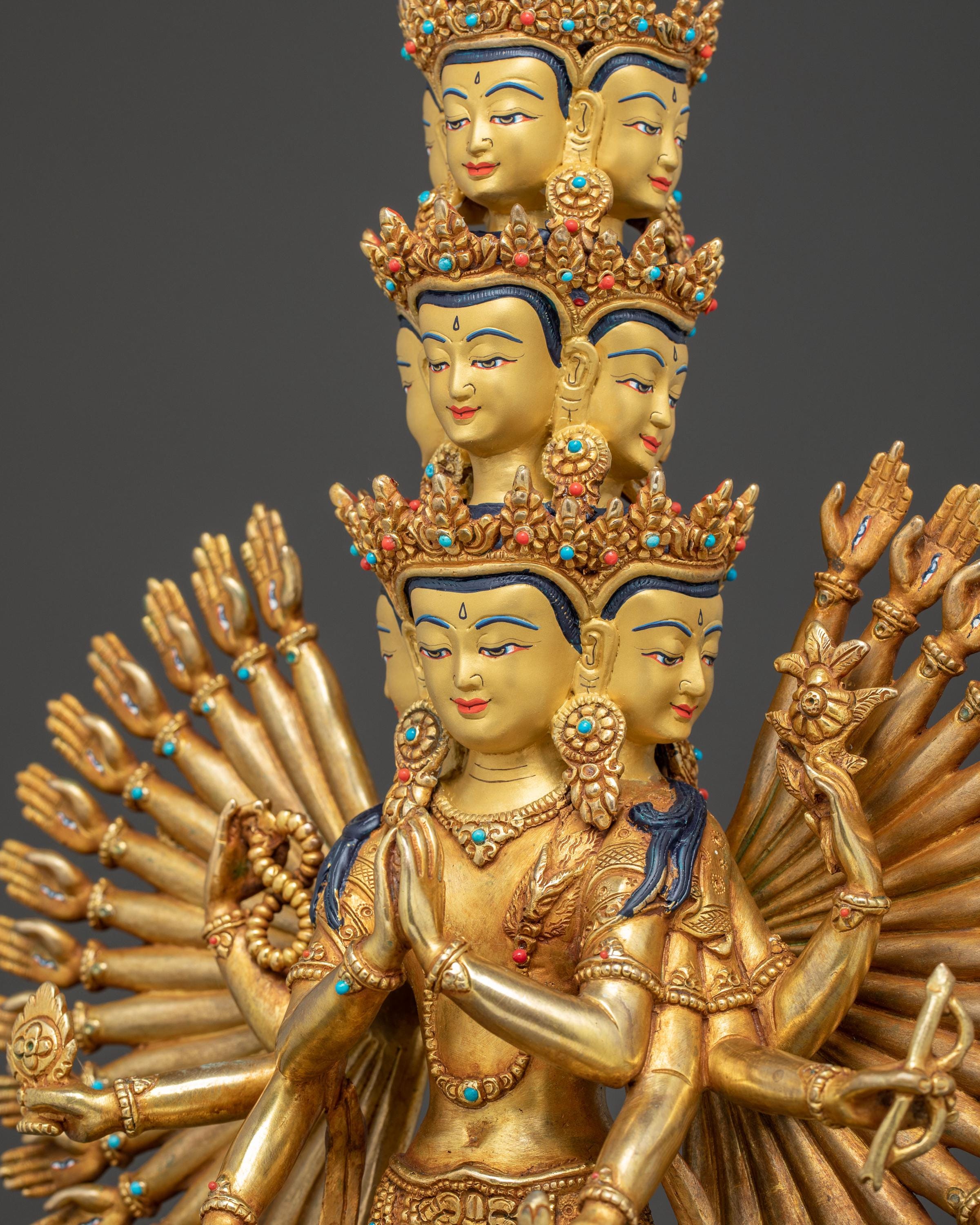 Thousand-armed Chenrezig Statue | Symbol of Infinite Compassion ...