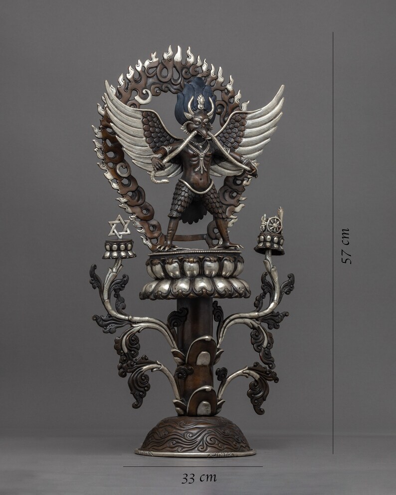 Garuda garula Statue Himalayan Buddhist Art Silver - Etsy