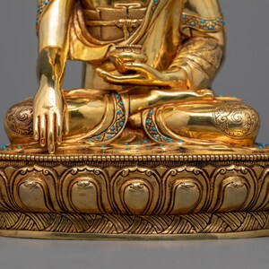 Five Dhyani Buddhas Set - Hand-carved, Spiritual Guidance, Buddhist ...