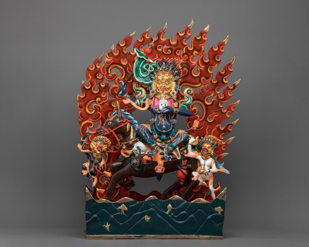 Tantric Buddhist Palden Lhamo Statue | Protector of the Dharma ...