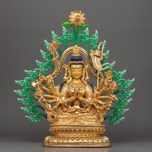 Beautiful 24K Gold Gilded Chundi | Manifestation of Spiritual Power ...