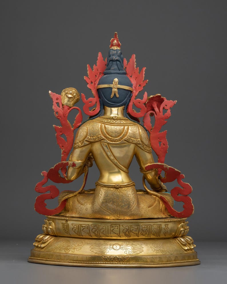 Radiant Golden Sita Tara Handmade Statue for Healing, Longevity, and ...