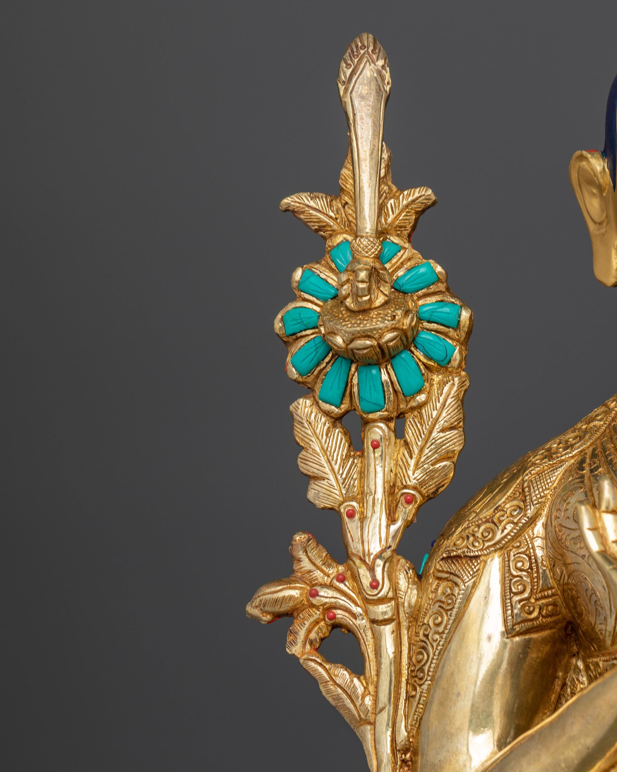 Gelug Guru Je Tsongkhapa Statue | Nepalese Handcrafted Elegance in ...