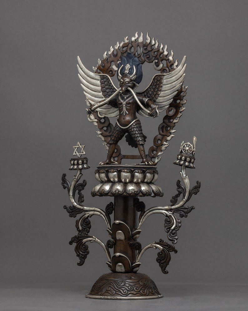 Garuda garula Statue Himalayan Buddhist Art Silver - Etsy