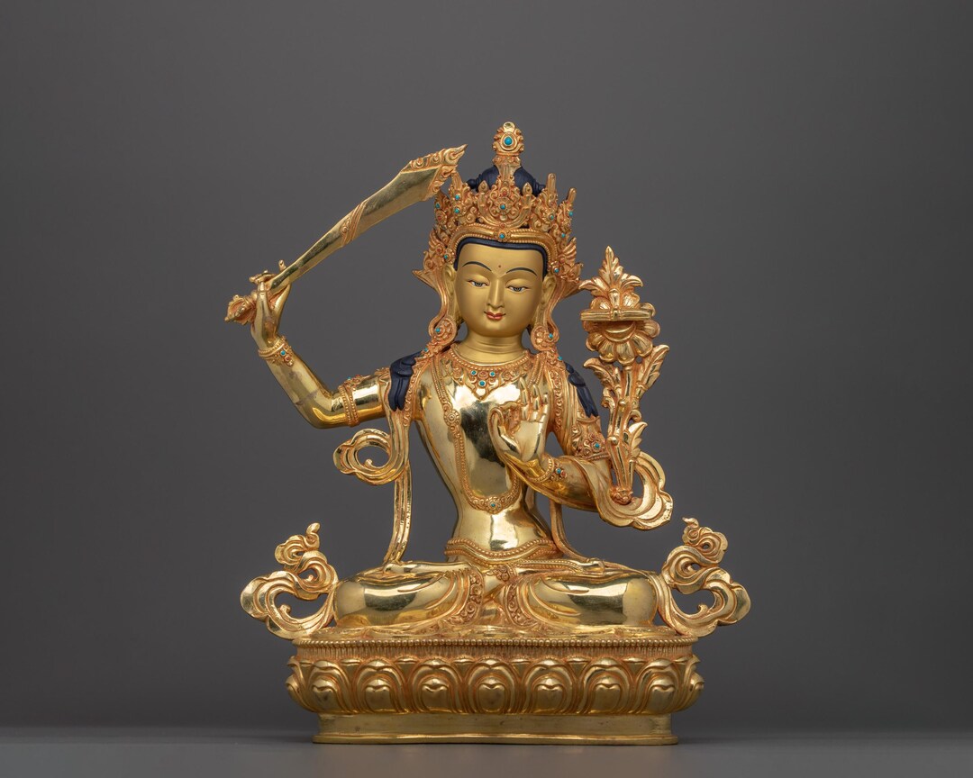 Manjushri Bodhisattva Figurine | Beacon of Wisdom and Knowledge ...