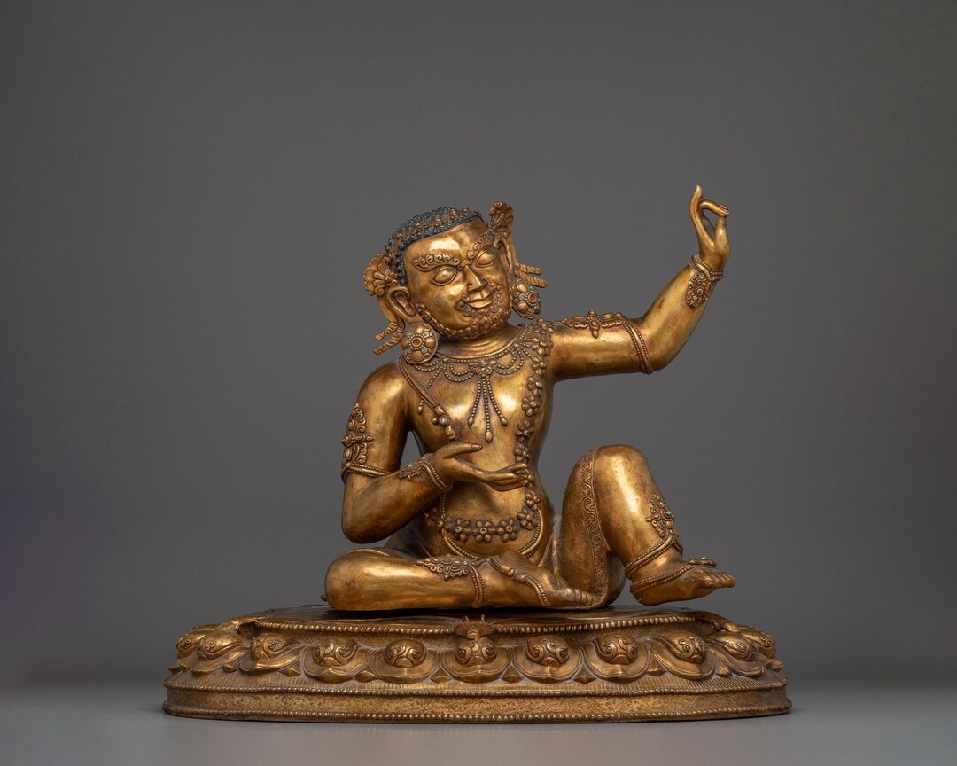 Yogi Practitioner Virupa Statue | Spiritual Attainment | Figurine for ...