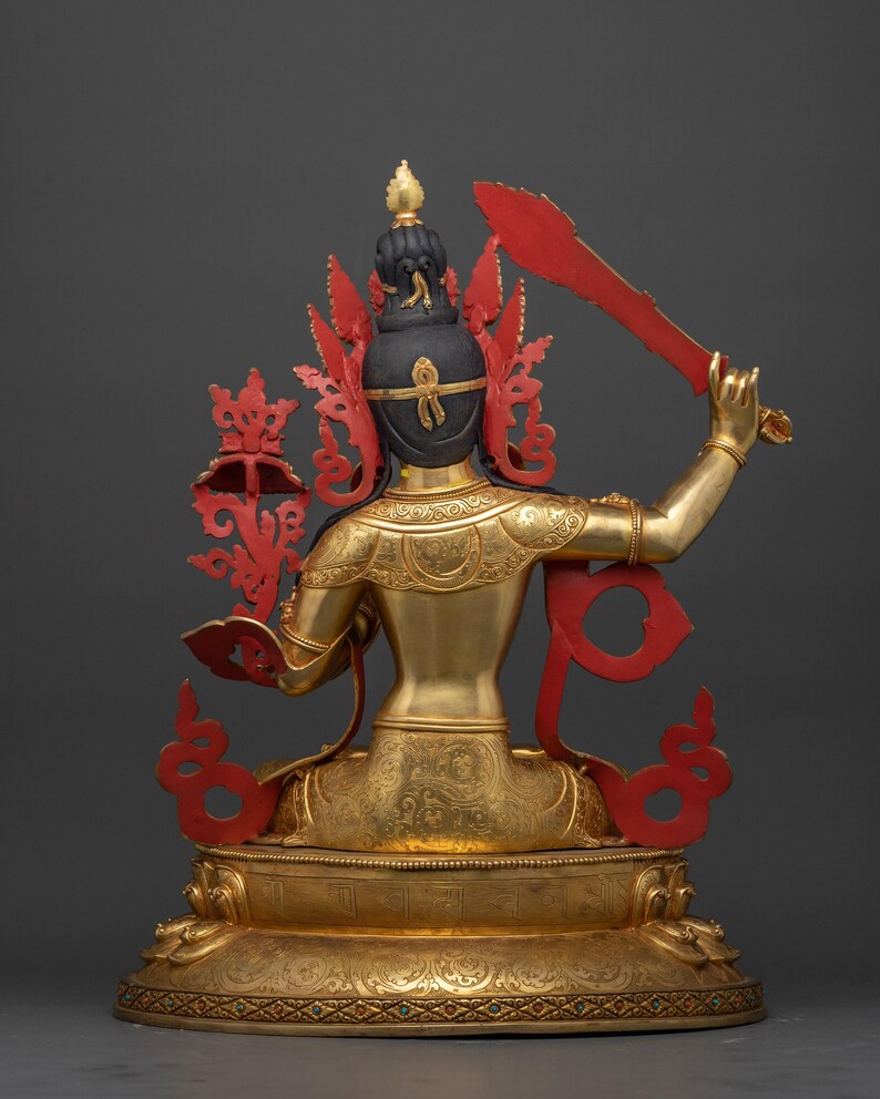 Manjushri, an Insightful Deity Statue | Embodiment of Wisdom and ...