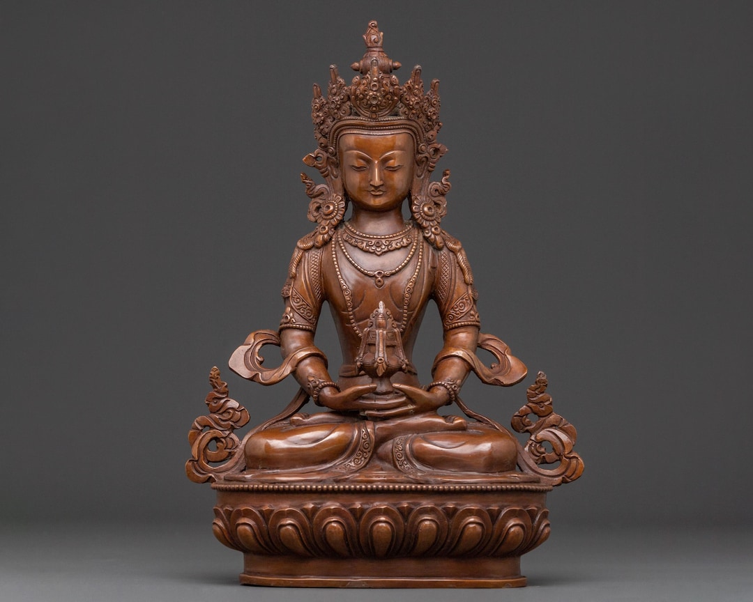 Amitayus Statue | Longevity Buddha | Meditation Decor | Sacred Amitayus ...