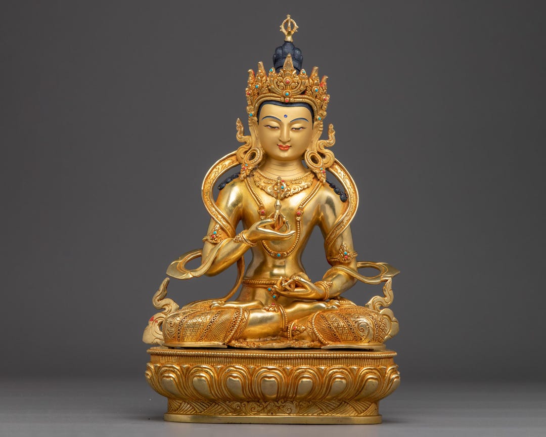 Purification Symbol Golden Vajrasattva Art | Dorje Sempa Sculpture ...
