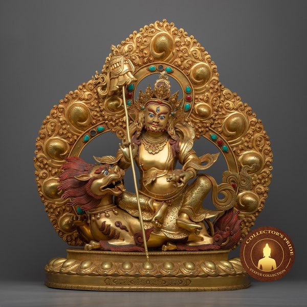 Lion Buddha Statue - Etsy