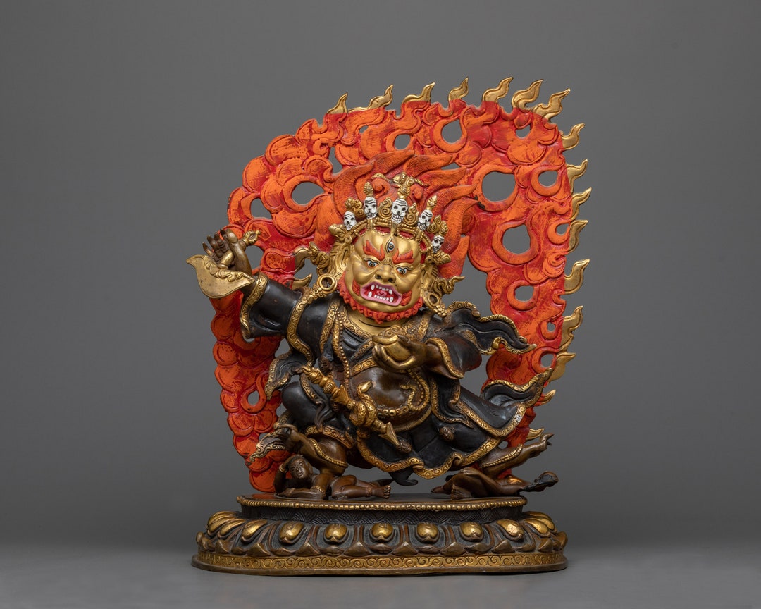Bernagchen Mahakala Statue - Sacred Protector Deity Sculpture for ...