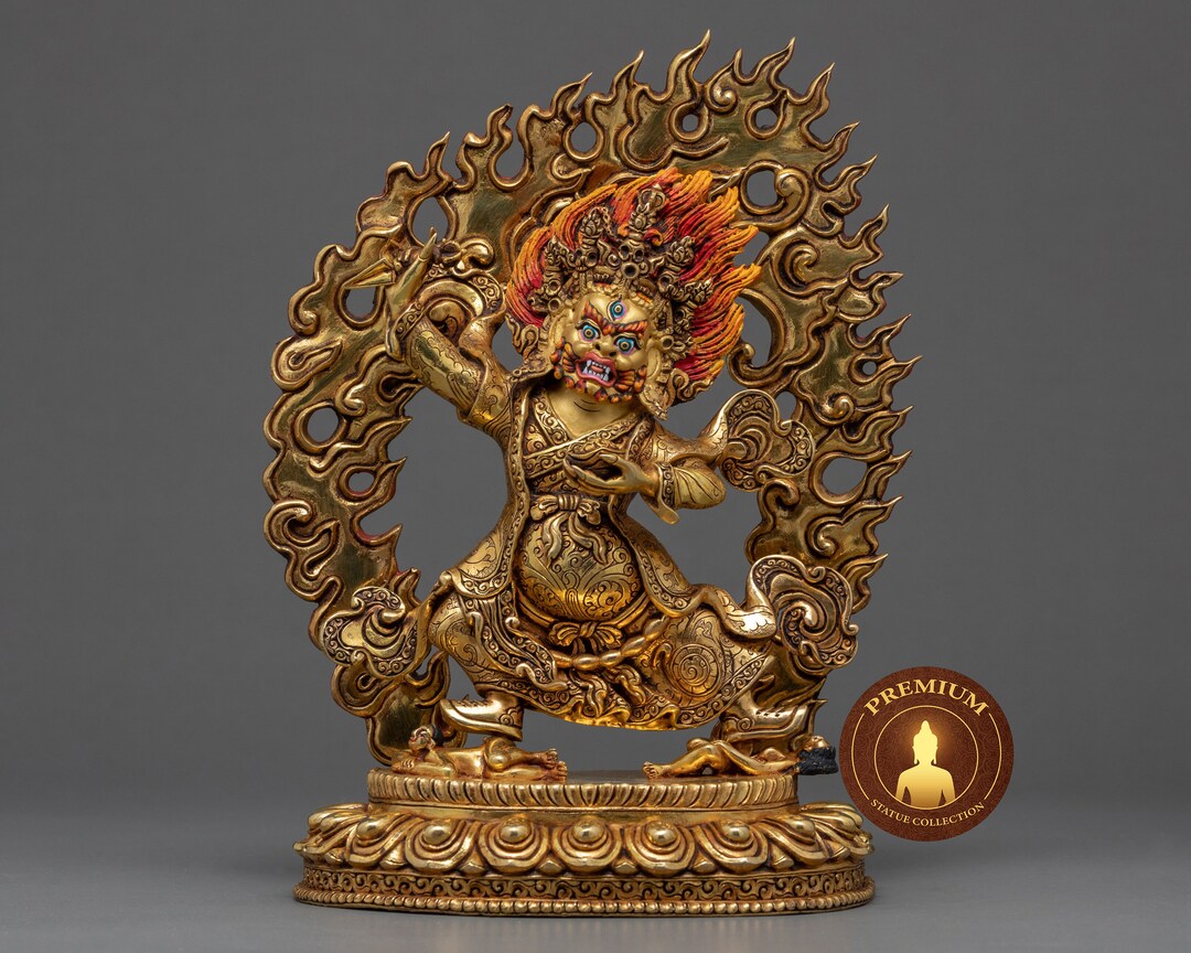 Mahakala Statue | Original Hand-carved Buddhist Sculpture | Wrathful ...