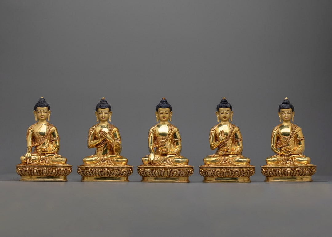 Five Tathagatas Statue | Symbol of Ultimate Enlightenment | Akshobhya ...