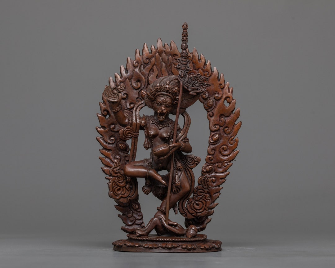 Simhamukha Dakini Statue - Powerful Lion-faced Guardian Sculpture for ...