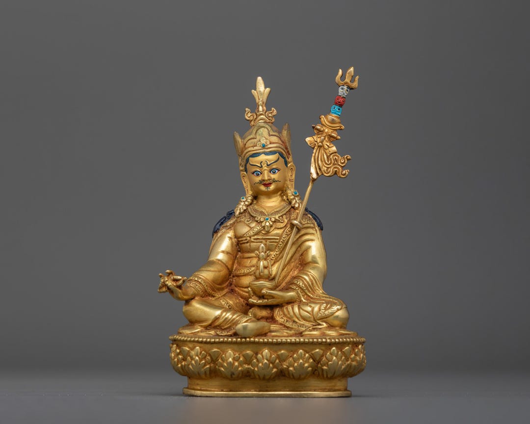 A Legendary Buddhist Master Guru Rinpoche Statue | Precious Guru in ...