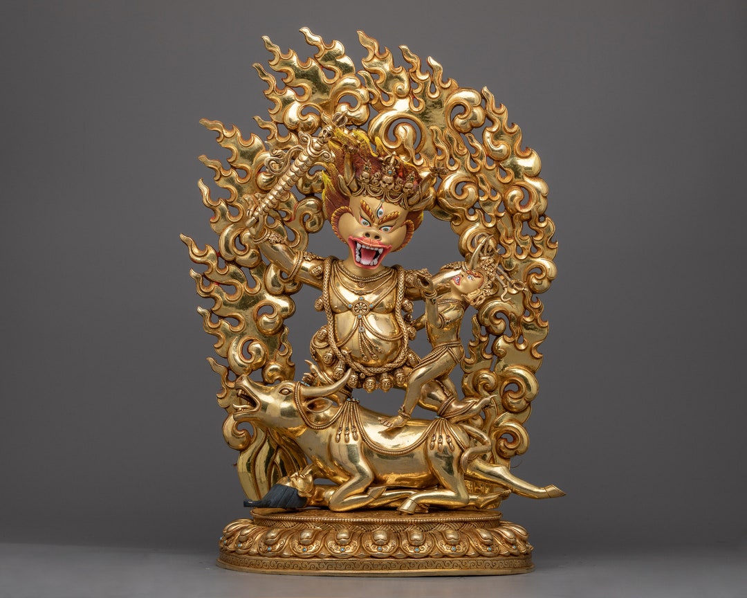 Yama Dharmaraja Sculpture Wrathful Form of Bodhisattva Manjushri ...