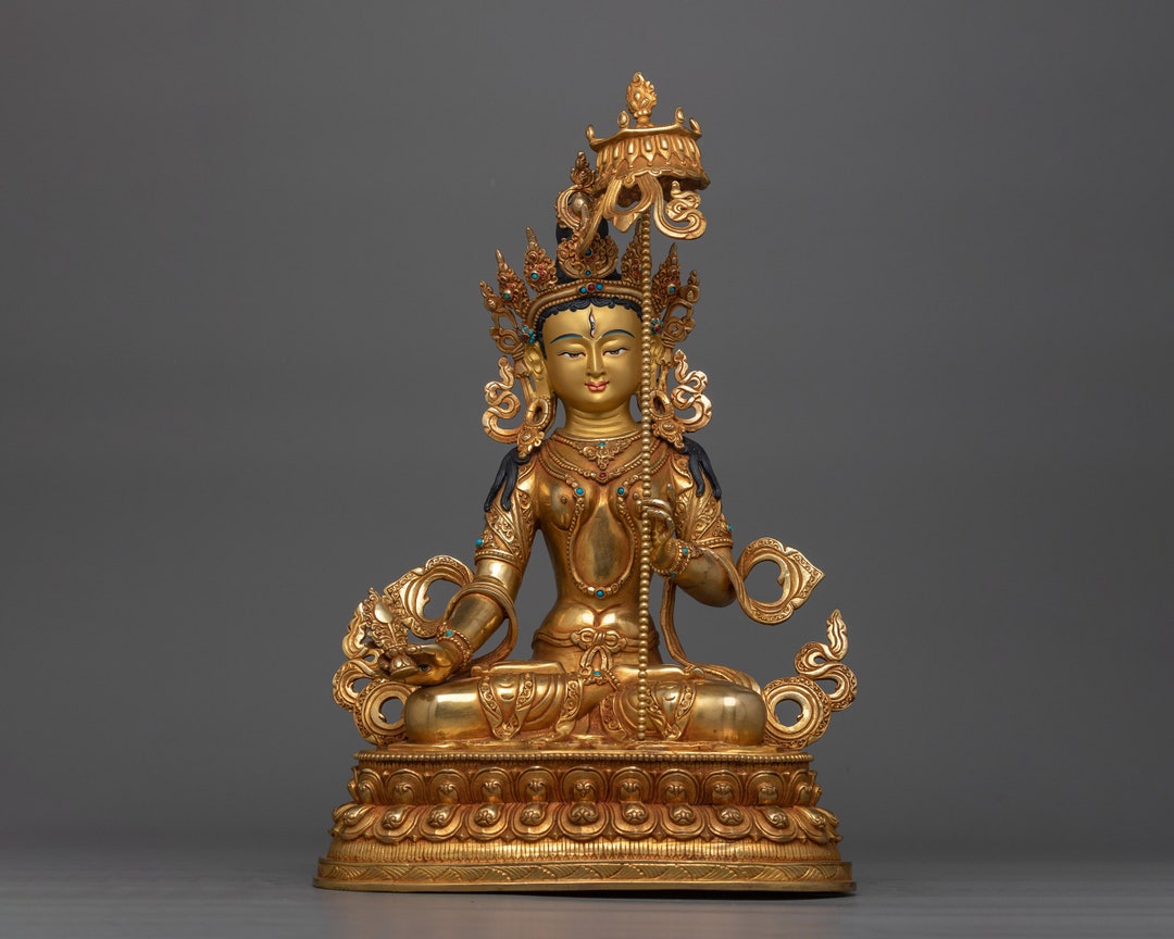 Traditional Craftsmanship of Dukar Gold Gilded Statue | Spiritual ...