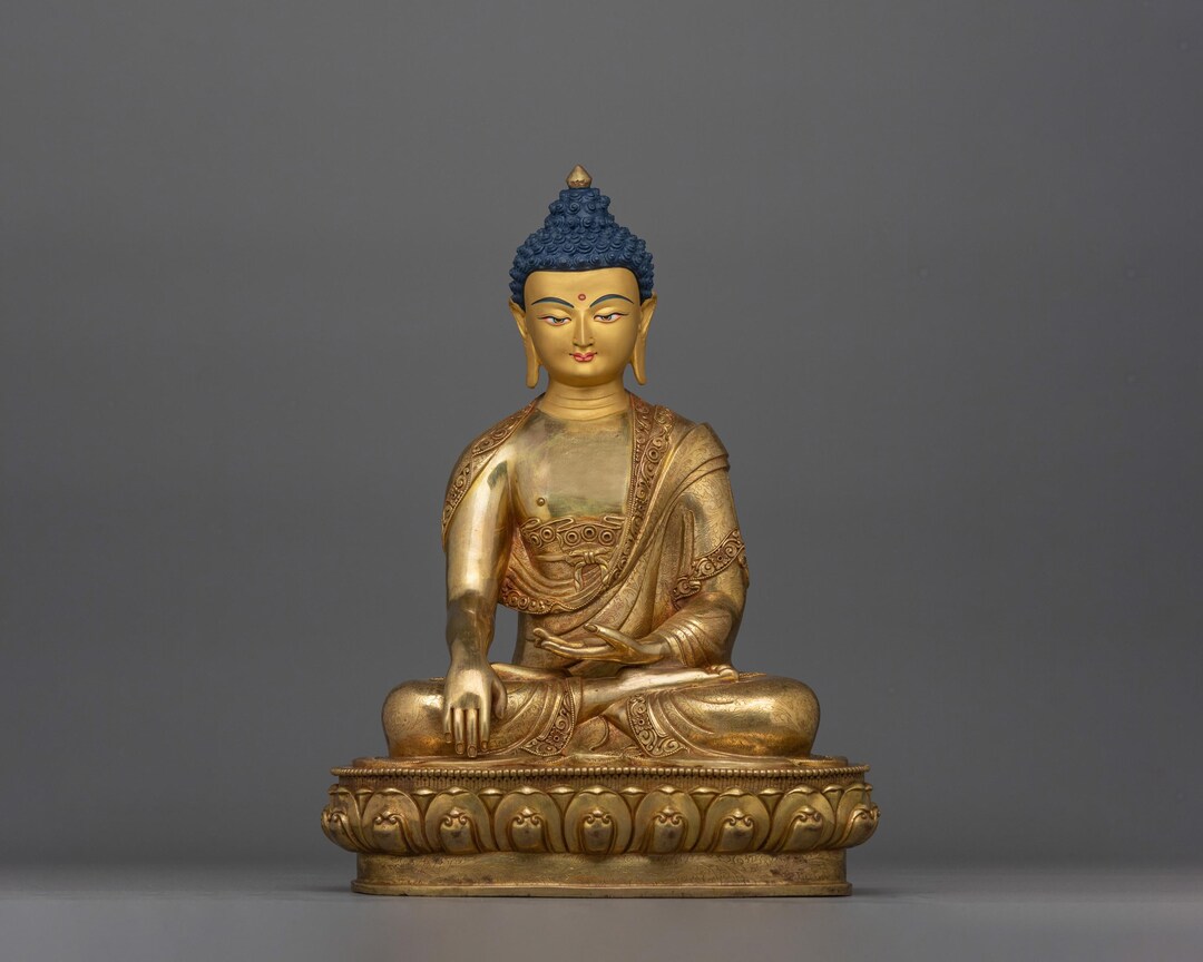 Eternal Buddha Shakyamuni Figurine | the Sage of Shakya Clan | Nepalese ...