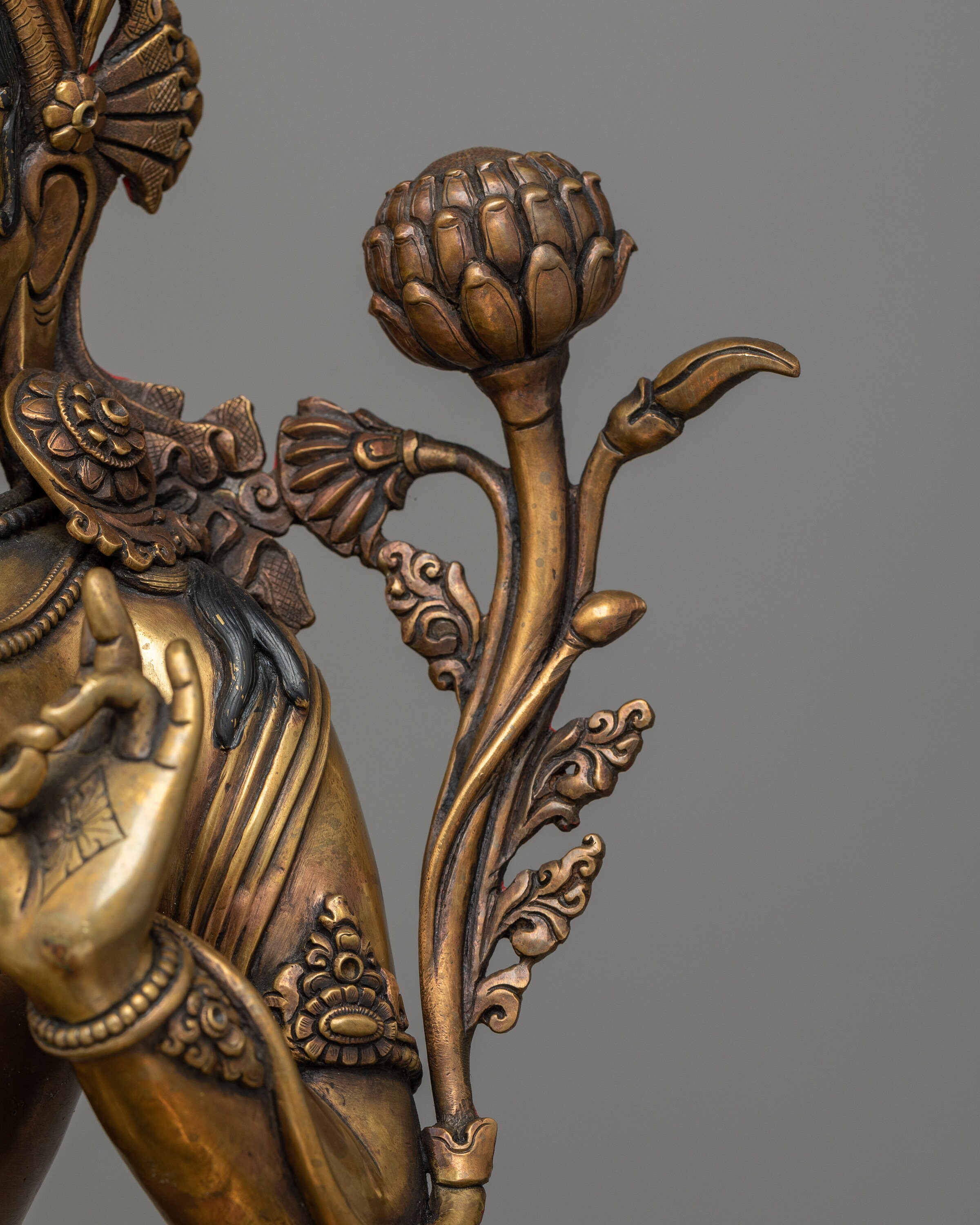 Antique Green Tara Statue | Timeless Symbol of Compassion | Handcrafted ...