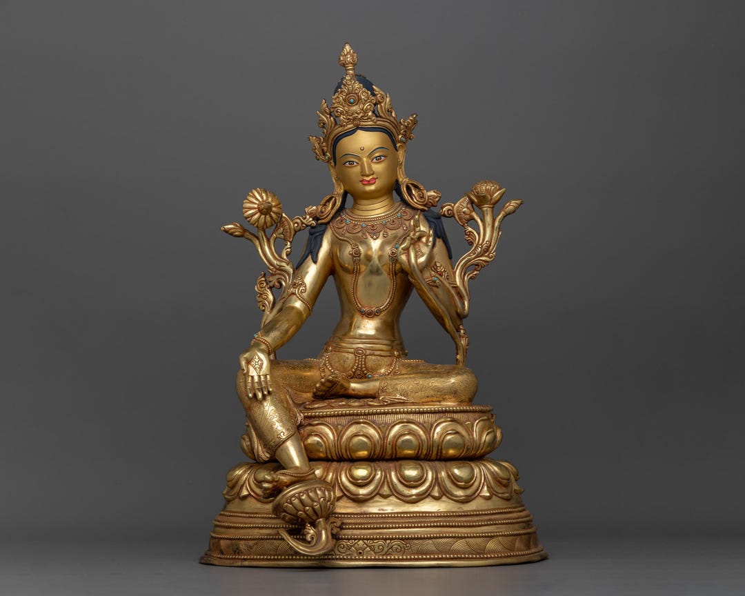 Green Tara Statue | Venerable Mother of Liberation | Loving Mother Arya ...