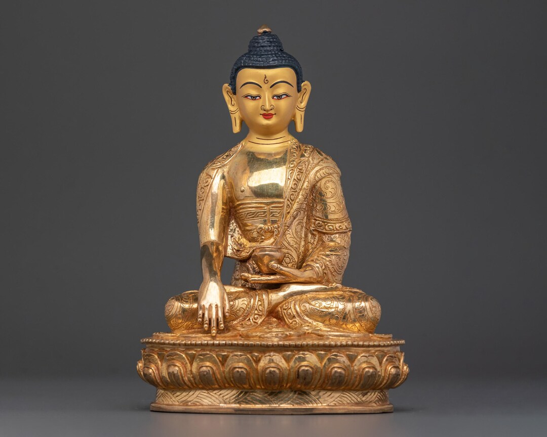 Shakyamuni Buddha – the Teacher of Dharma | 24K Gold Gilded Tibetan ...