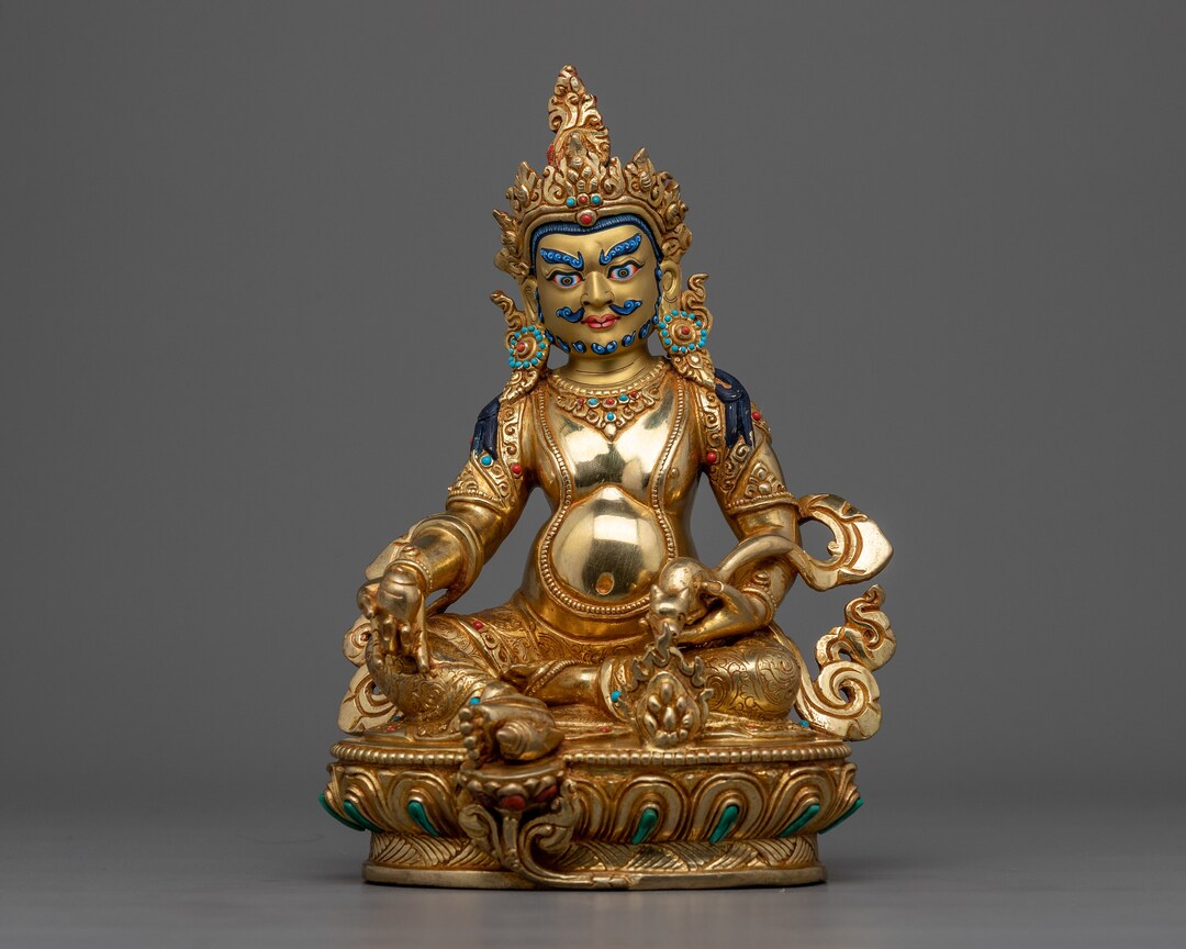 Dzambhala Wealth Deity Statue | God of Fortune and Prosperity | Hand ...