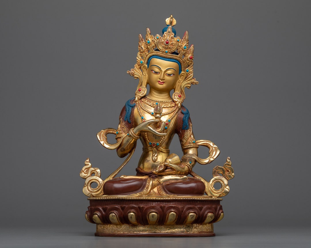 Oxidized Copper Vajrasattva Statue - Embrace Spiritual Clarity and ...