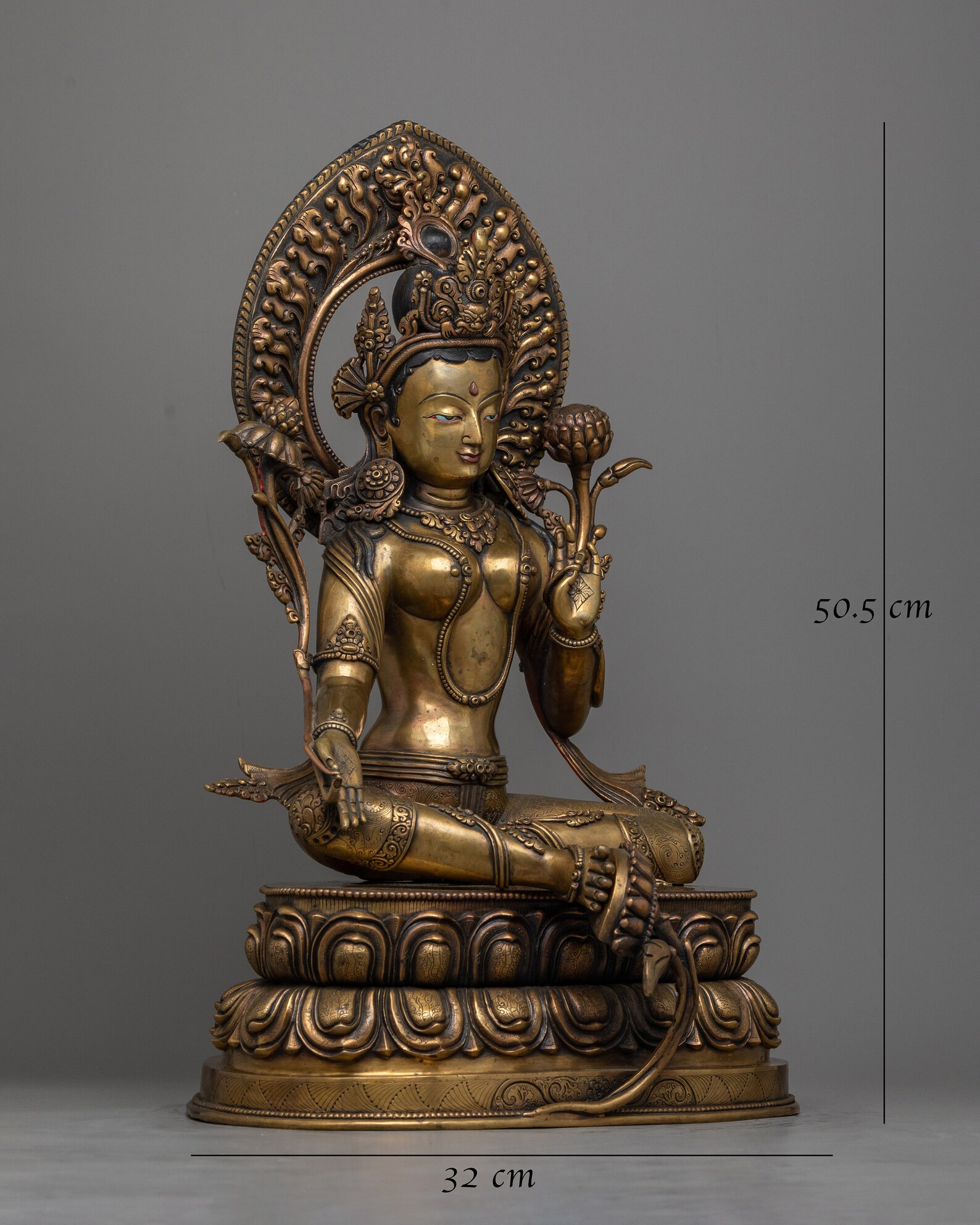 Antique Green Tara Statue | Timeless Symbol of Compassion | Handcrafted ...
