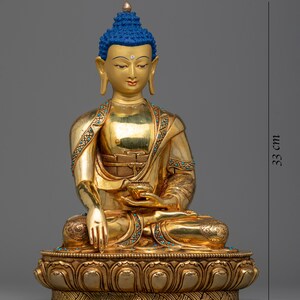 Five Dhyani Buddhas Set - Hand-carved, Spiritual Guidance, Buddhist ...
