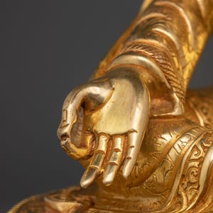 Yeshe Lama Jigme Lingpa Statue 24K Gold Gilded Copper Buddhist ...