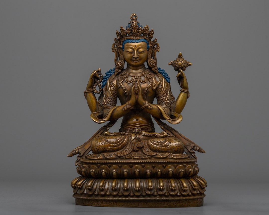Antique Avalokite Shvara Statue Authentic Hand-made Buddhist - Etsy