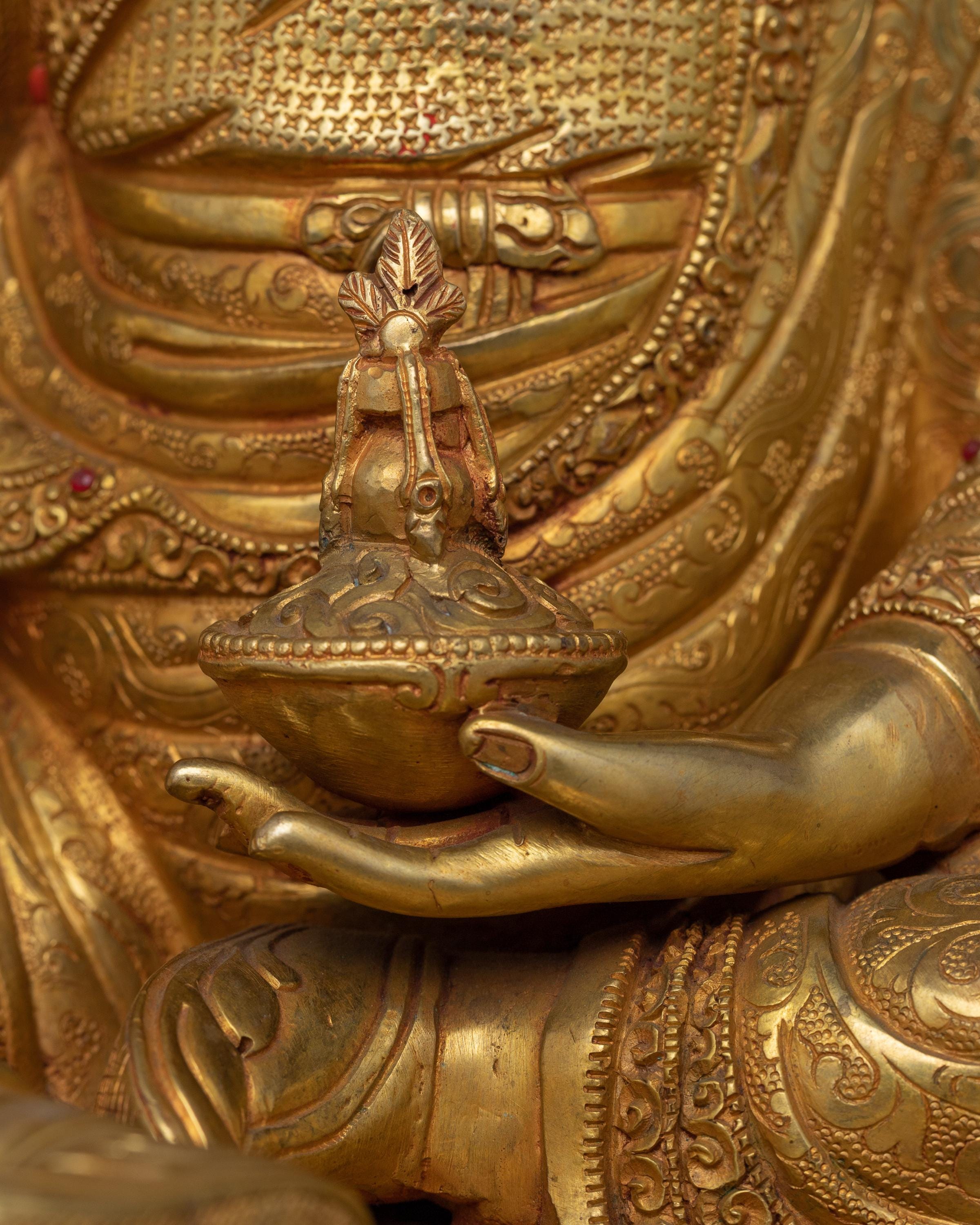 Guru Rinpoche Lotus Born Master Sculpture | Guru Padmasambhava Tibetan ...