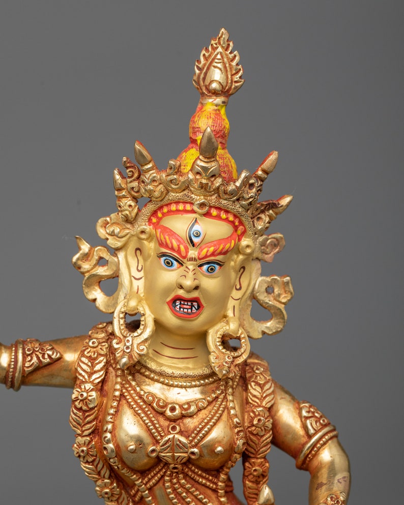 Yumka Dechen Gyalmo Statue - 24k Gold Gilded - Queen of Great Bliss ...