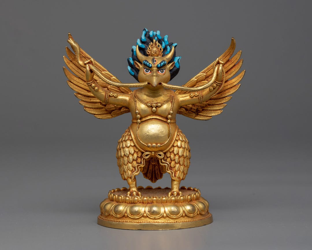 Machine-molded Garuda Sculpture A Symbol of Strength and Protection ...