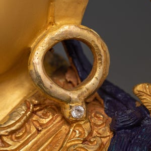 Yeshe Lama Jigme Lingpa Statue 24K Gold Gilded Copper Buddhist ...