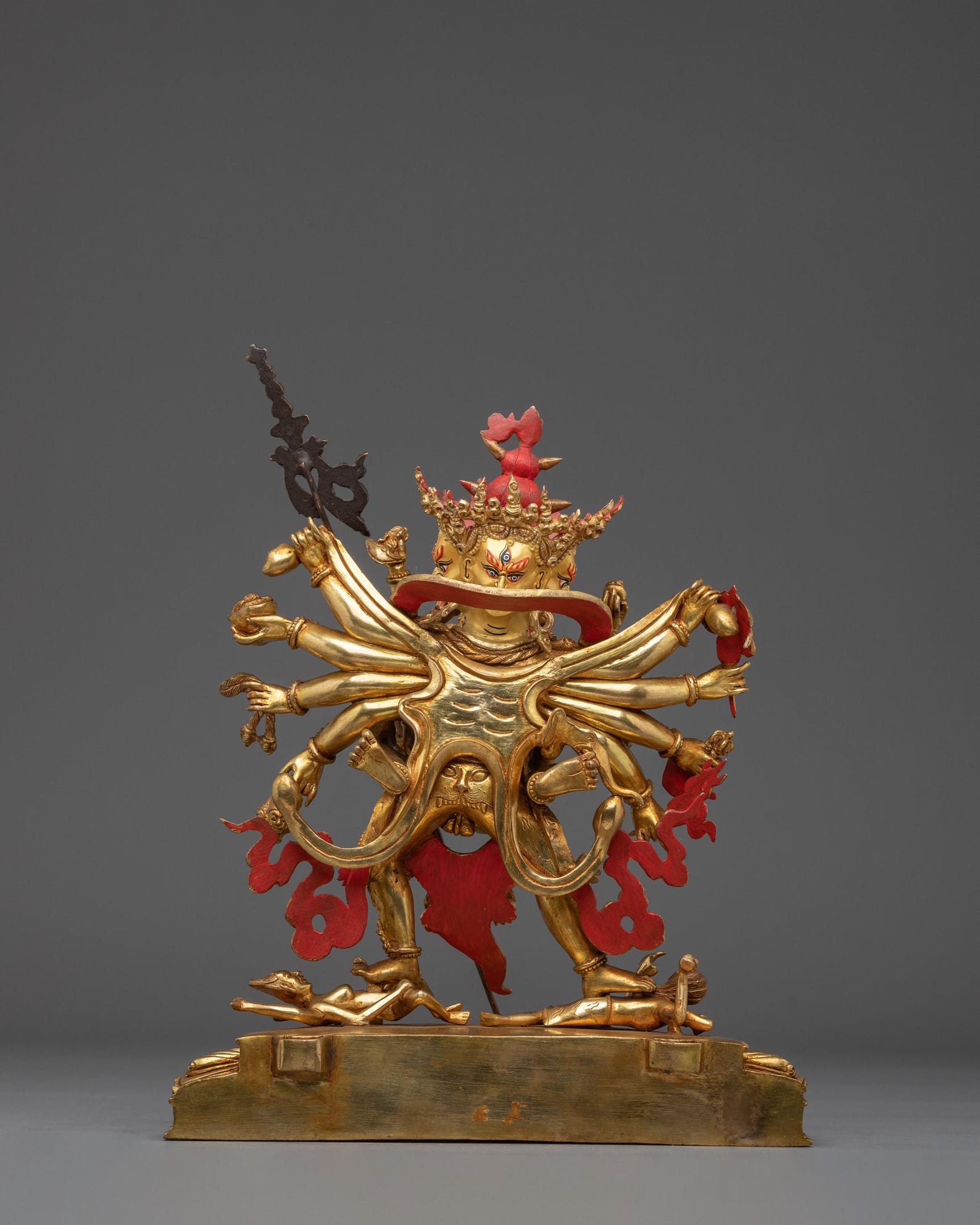 24K Gold Gilded Chakrasamvara Statue | Gold Gilded Tantric Copper Deity ...