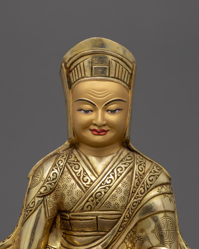 Milarepa | Marpha | Gampopa Statue | Tibetan Kagyu Masters Golden ...