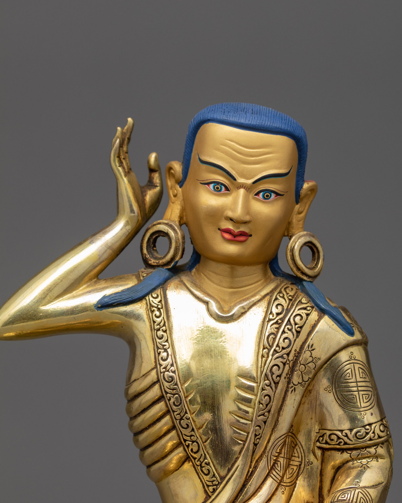 Milarepa | Marpha | Gampopa Statue | Tibetan Kagyu Masters Golden ...