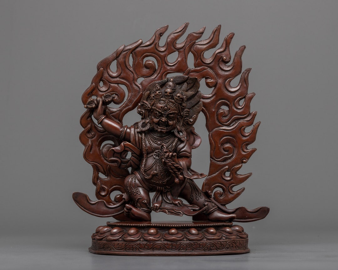 Vajrapani Statue - Oxidized Copper Body - Symbol of Spiritual Power and ...
