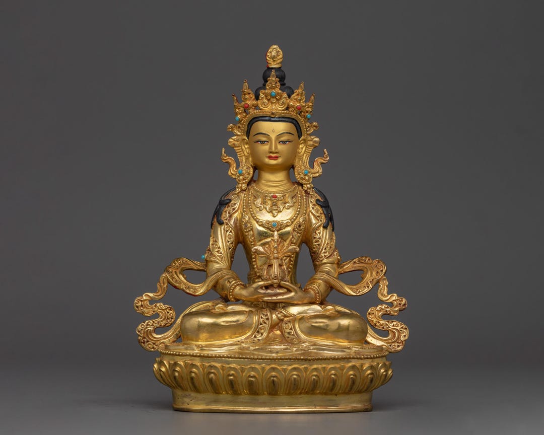 Handmade Statue of Amitayus | Eternal Life and Wisdom | Traditionally ...