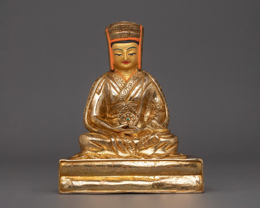 Himalayan Figurine of Gampopa | the Physician Yogi of Tibetan Buddhism ...