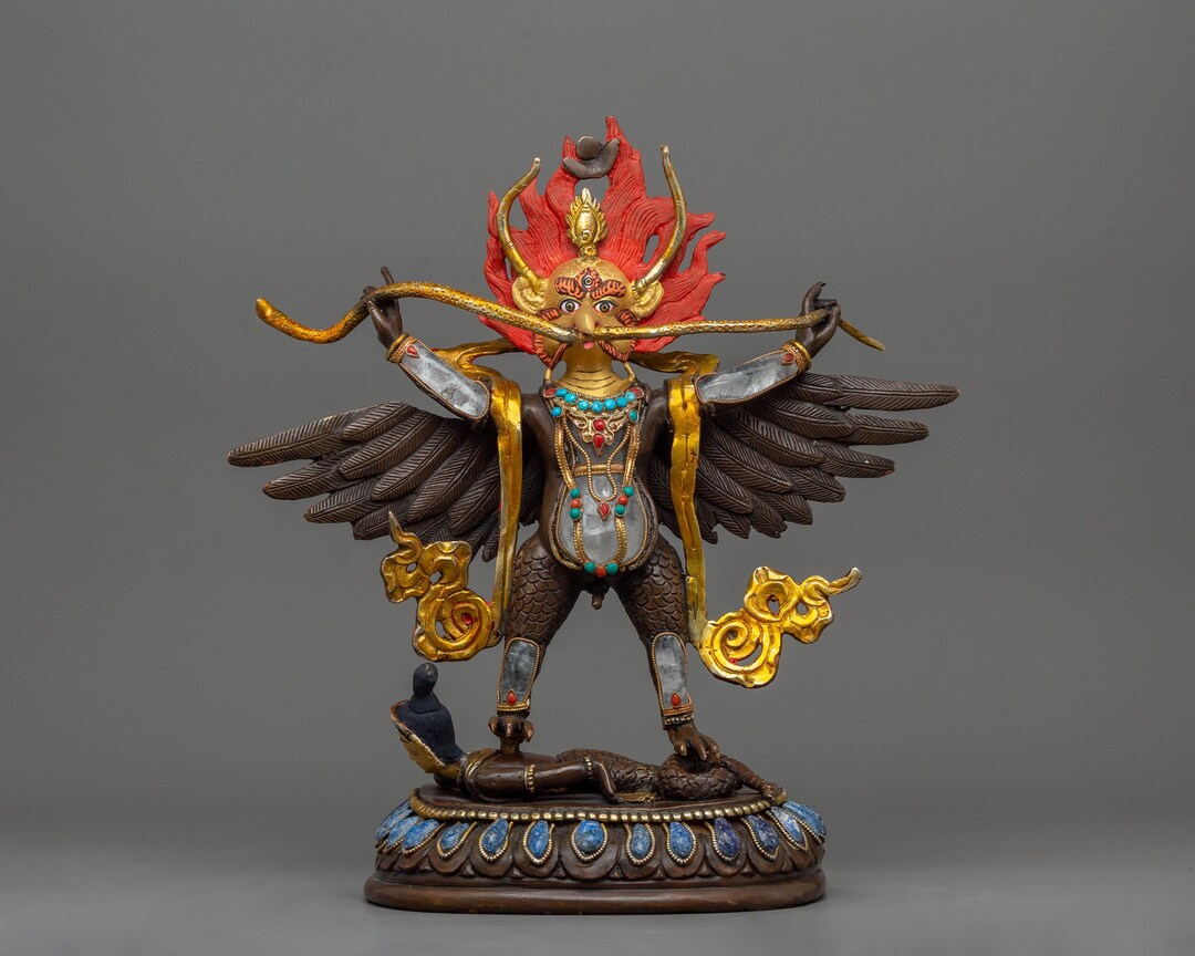 Handcrafted Divine Bird Garuda Statue | Tibetan Sacred Art | Figurine ...