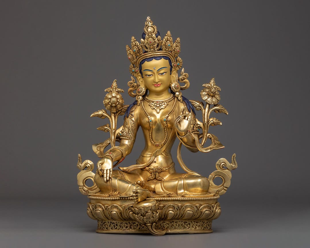 Goddess of Mercy Green Tara | Buddhist Deity of Compassion and ...