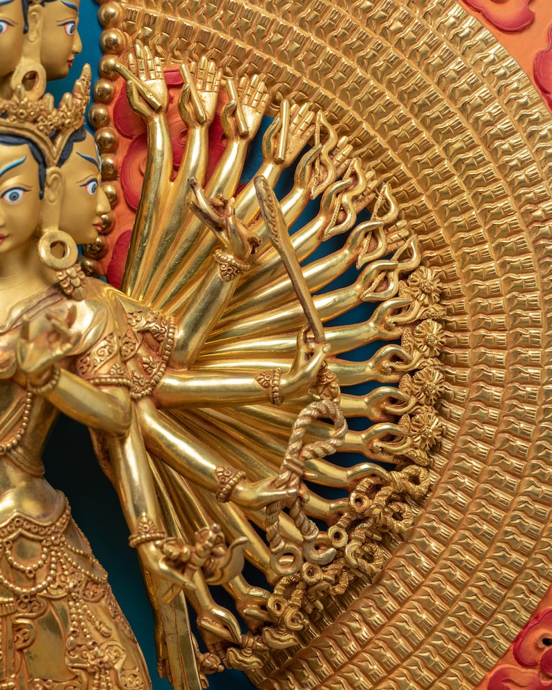 Dukar Sitatapatra Statue Original Hand-carved Buddhist - Etsy