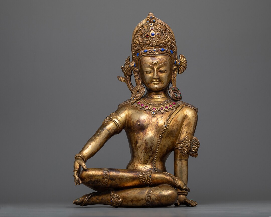 Enigmatic Indra Sculpture – the Resplendent King of Devas in Radiant ...