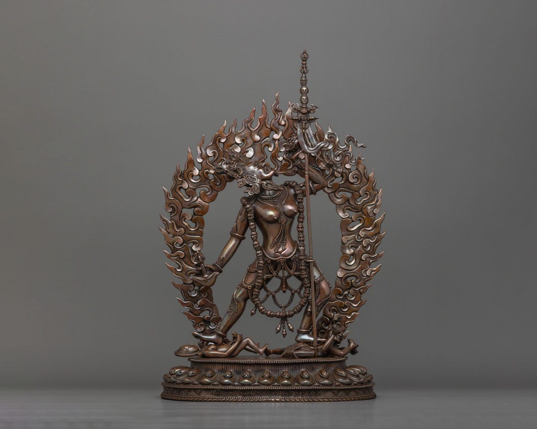 Dakini Vajrayogini Trauma Goddess Oxidized Copper Statue | Spiritual ...