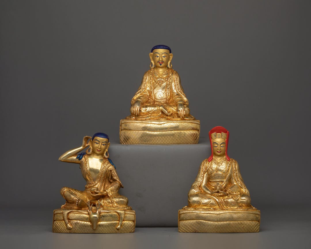 Tibetan Guru Kagyu Master Set | the Great Lineage Masters | A Symbol of ...