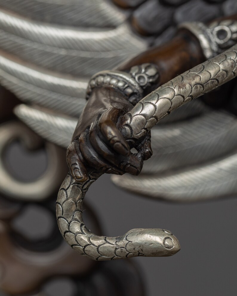 Garuda garula Statue Himalayan Buddhist Art Silver - Etsy